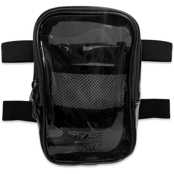 Accessories | Black Clear Thigh Bag Rave Festival Jelly Phone Holder ...
